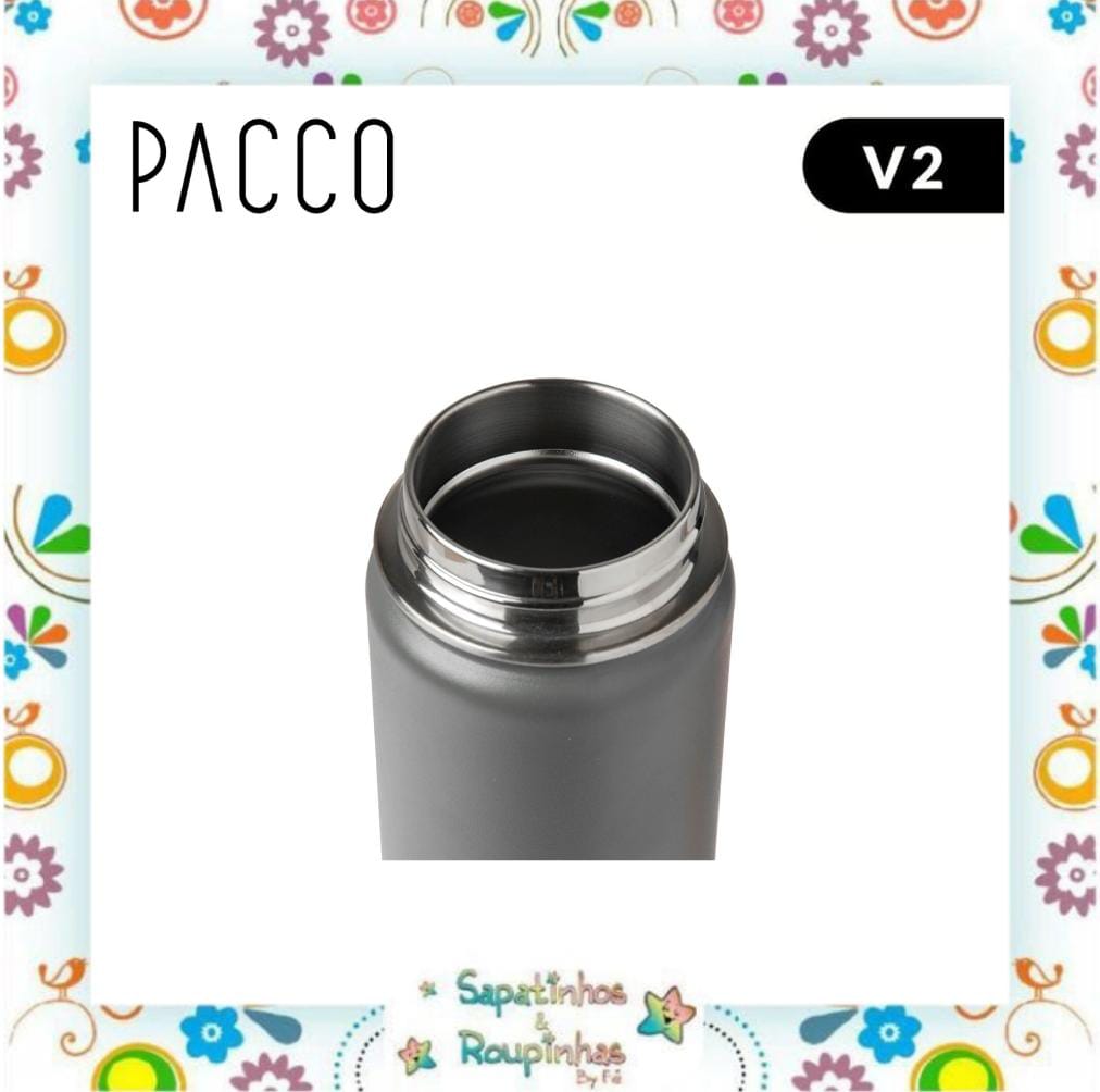 Pacco - Kit Pote Hermético SnackBox 540ml e Garrafa Térmica 500ml com ...