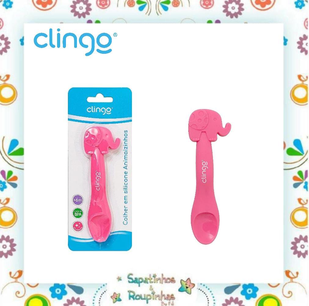 Clingo - Kit Alimentação Rosa +6m - Sapatinhos & Roupinhas By Fê